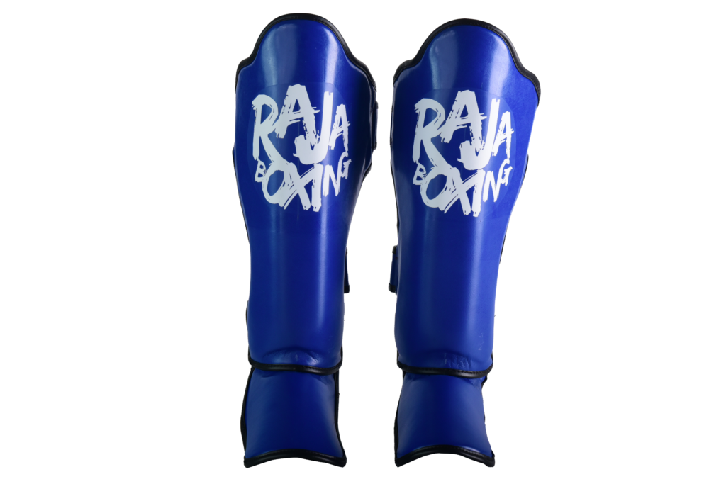 Lightweight Shin Guards V4 (Blue) – RAJA BOXING